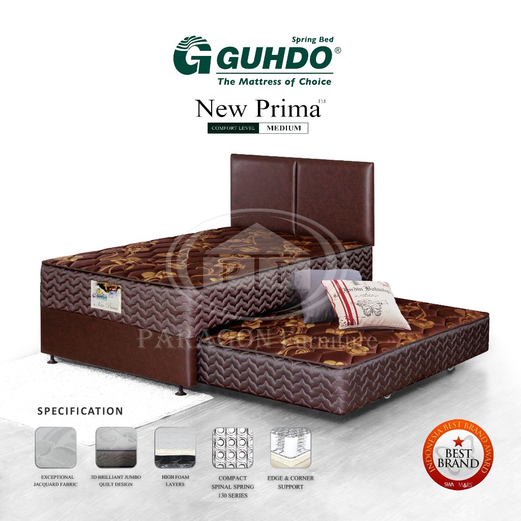 Jual 2in1 New Prima 120x200&090x178 HB Atlantic - Full set Spring bed Guhdo | Shopee Indonesia