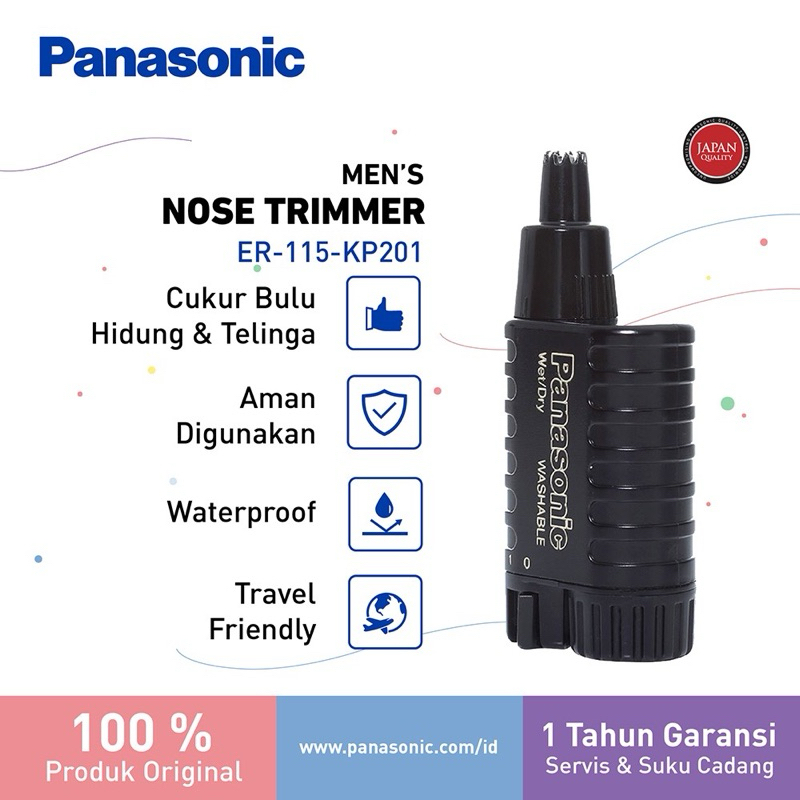 Jual Panasonic ER-115K-P201 Nose Ear Trimer [Battery Operated] - Black Alat Cukur Bulu Hidung ...