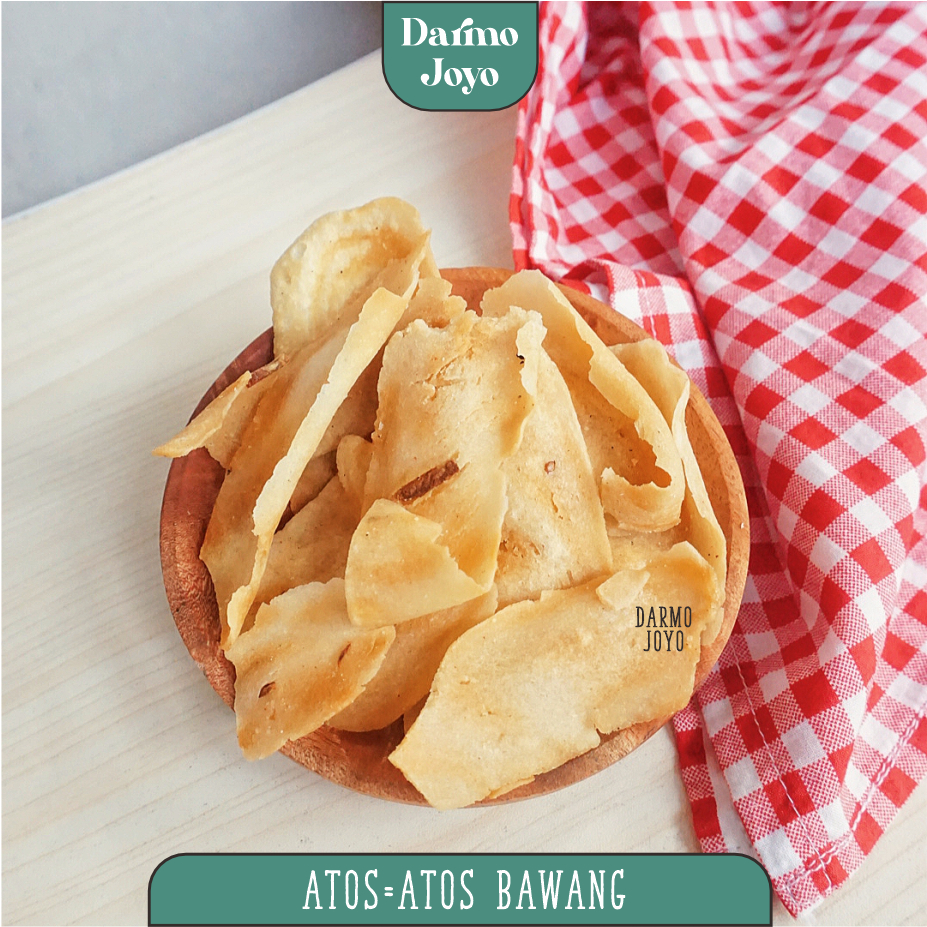 Jual Atos Atos Bawang 1kg - DARMO JOYO - 1000gr Keripik Kripik Atoz Atoz Khas Salatiga Renyah ...