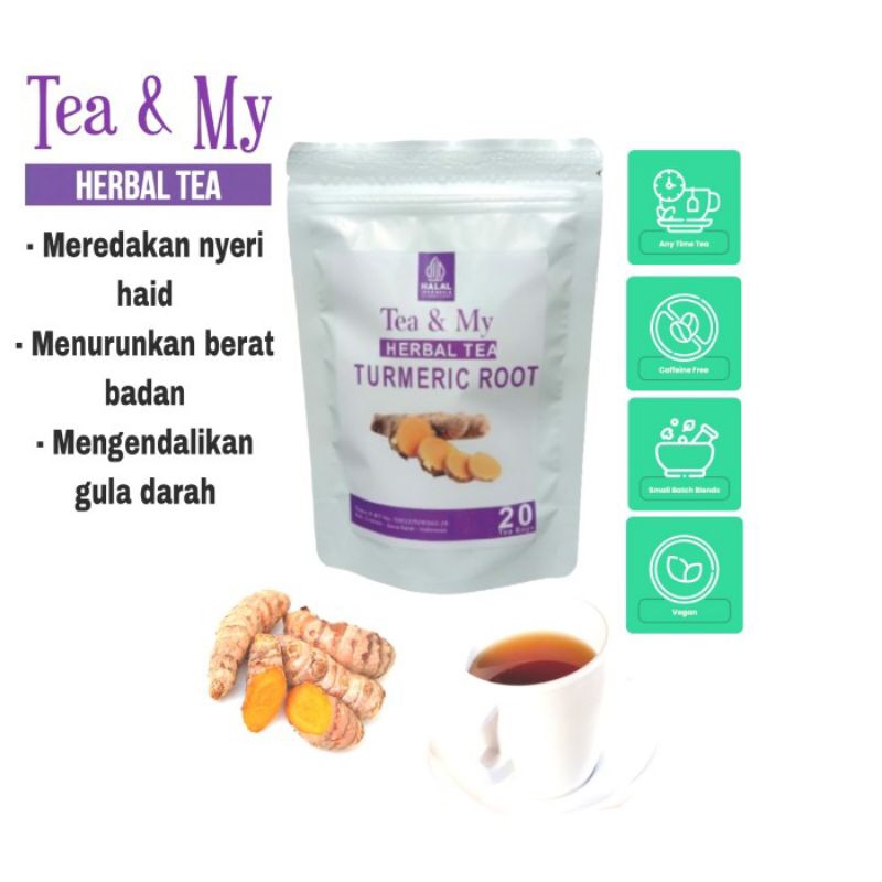 Jual TEH KUNYIT/TURMERIC ROOT TEA/TEH KONENG | Shopee Indonesia