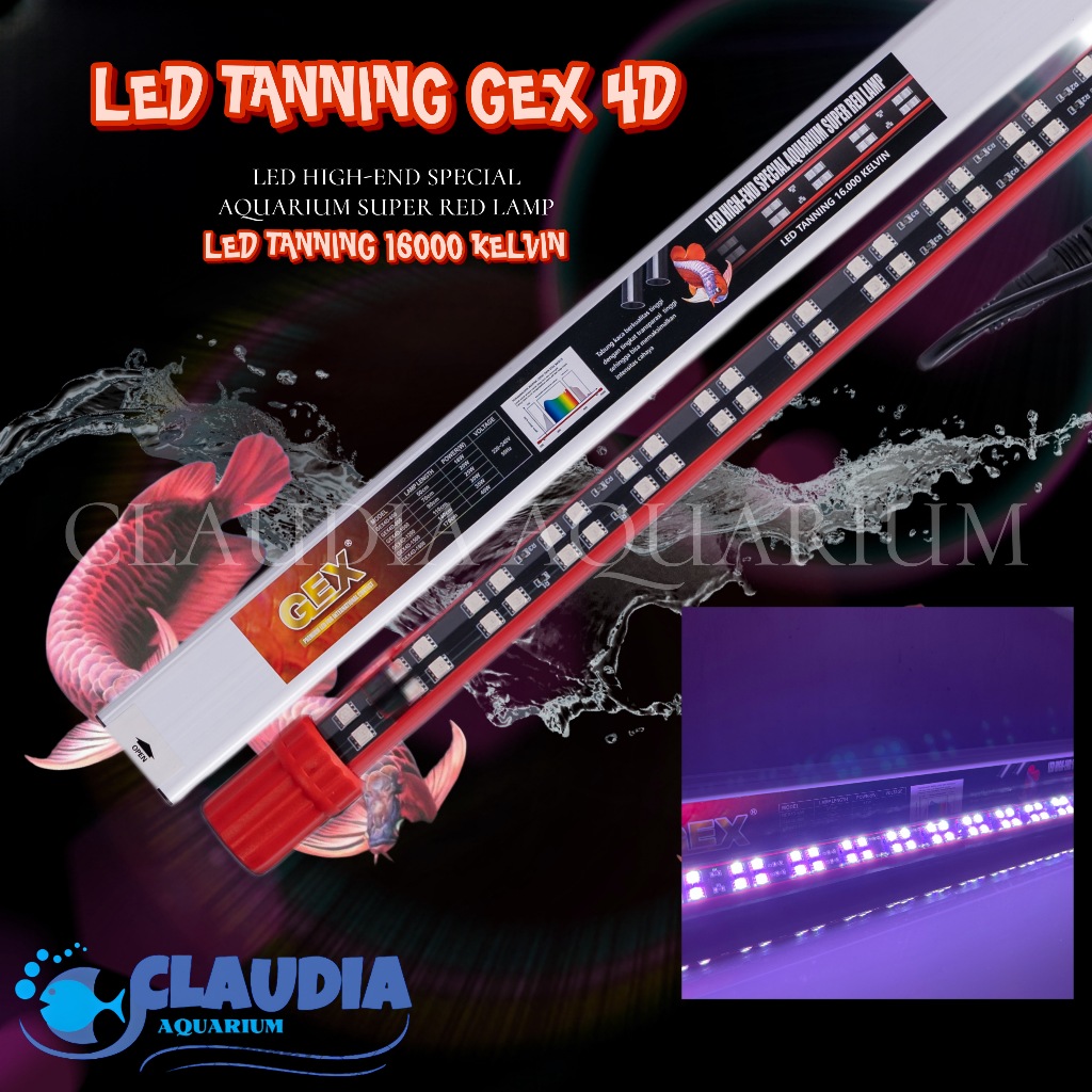 Jual Lampu LED View Tanning Arwana SAKKAI PRO T8 4D 2D GEX 600 800 1000 16000K 52 72 92 10000K ...