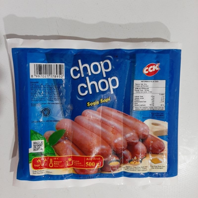 Jual sosis Chop Chop sapi Jumbo 500g | Shopee Indonesia