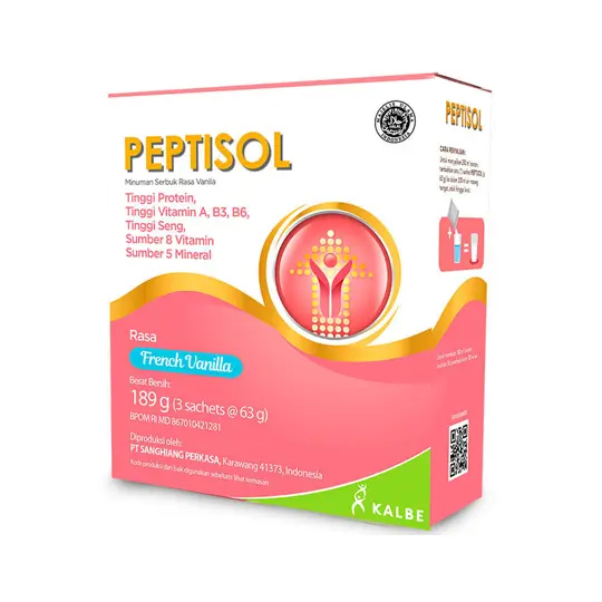 Jual PEPTISOL FRENCH VANILA 189 GR SUSU TINGGI PROTEIN PEMULIHAN DARI ...
