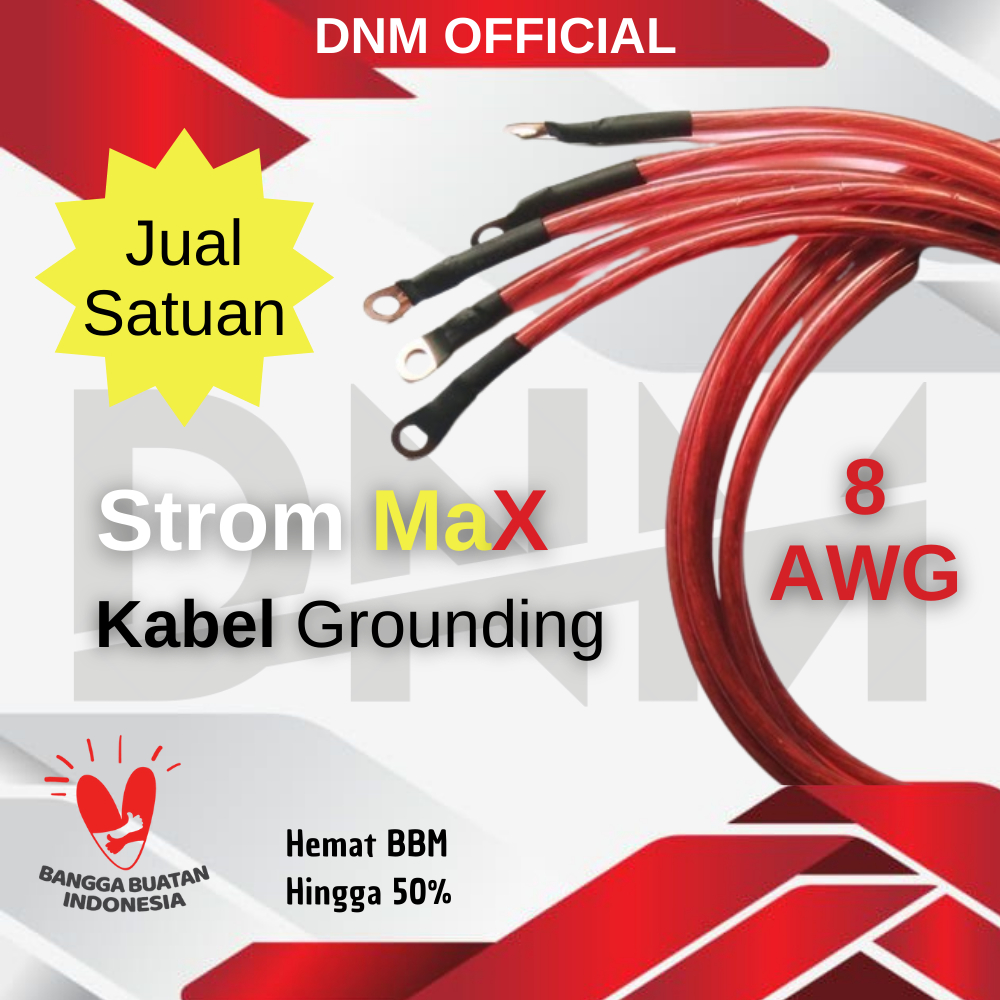 Jual Kabel Grounding Strom Max Plus Skun Aki 8 AWG Full Tembaga ...