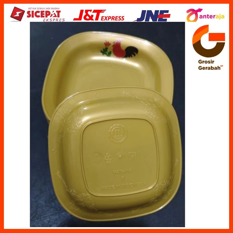 Jual piring 9" hayana ayam jago gold mp mario | Shopee Indonesia