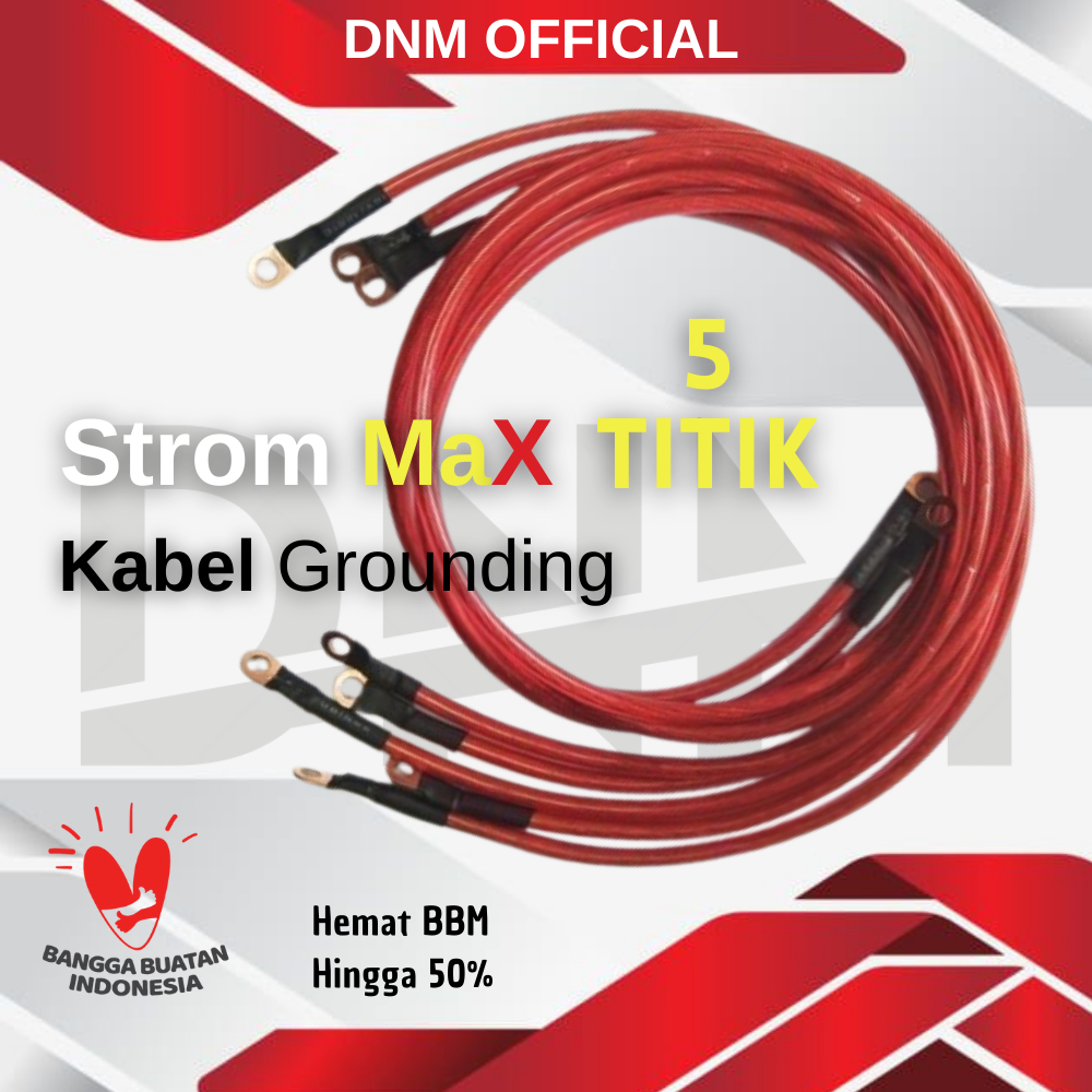 Jual Kabel Grounding Strom Max 8 AWG Full Tembaga untuk mobil 5 Titik ...