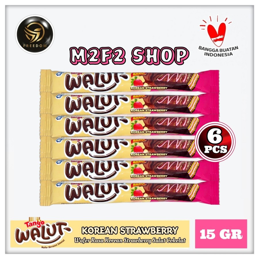 Jual Tango Wafer Walut Korean Strawberry | Stroberi Salut Cokelat ...