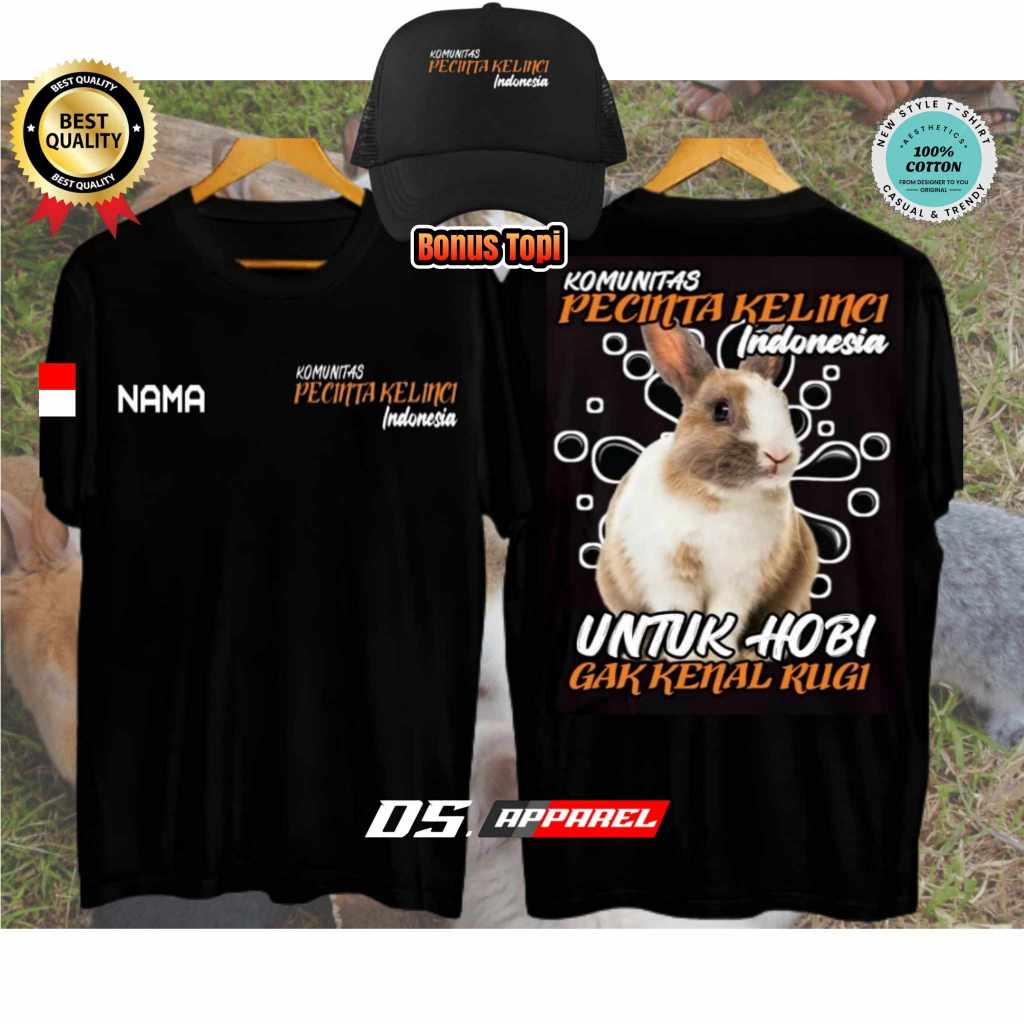 Jual KAOS KOMUNITAS PETANI KELINCI INDONESIA UNTUK HOBI GAK KENAL RUGI ...
