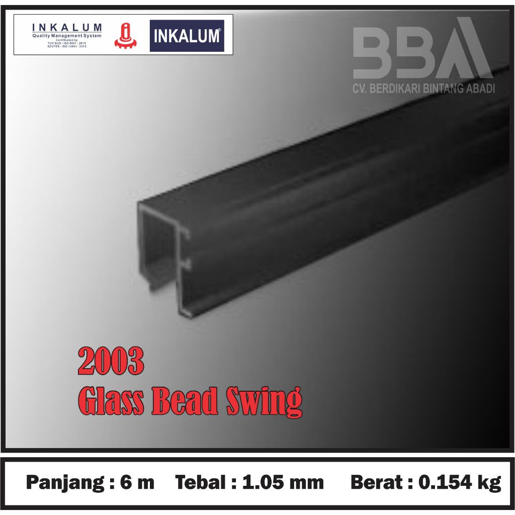 Jual Swing Door Aluminium "Inkalum", Warna Silver & Coklat Anodize ...