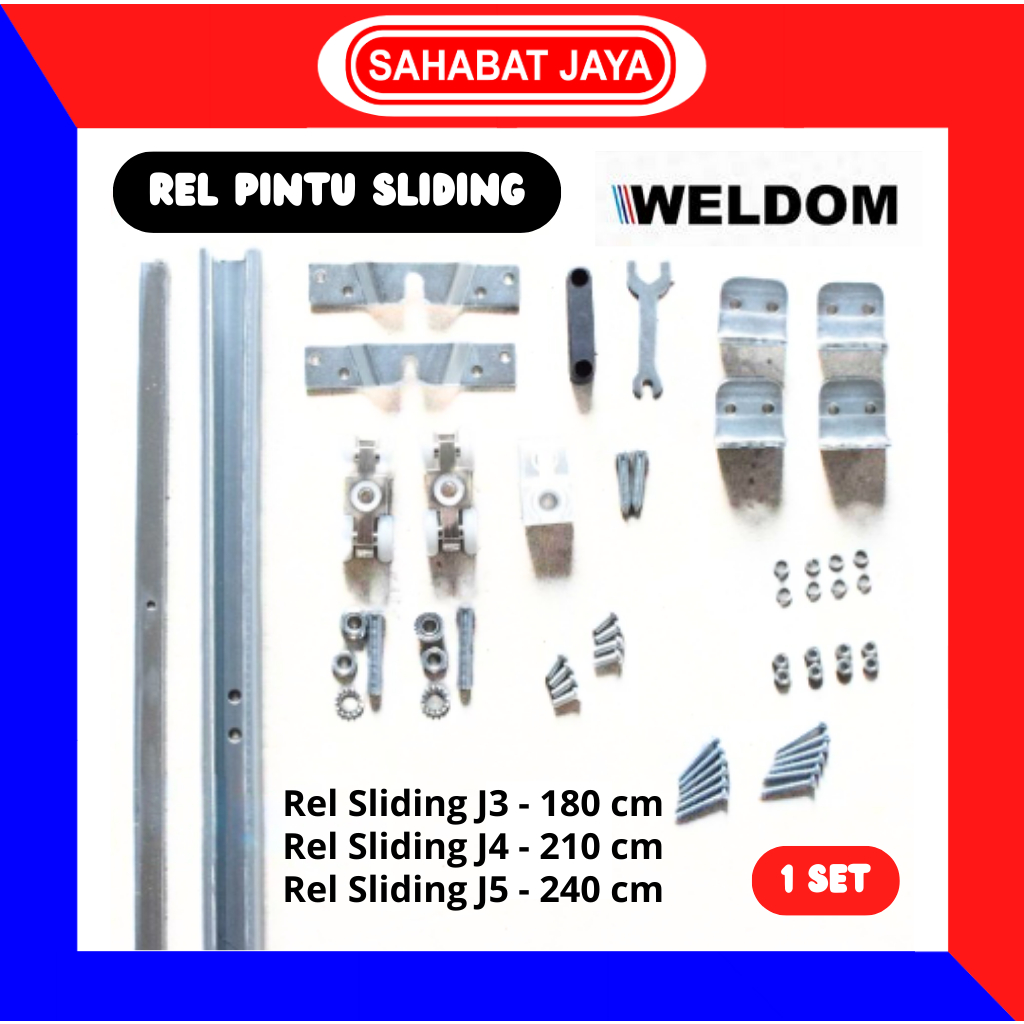 Jual REL PINTU SLIDING / REL GANTUNG / REL PINTU GESER GANTUNG J3 J4 J5 ...