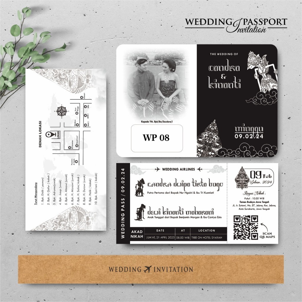 Jual UNDANGAN PERNIKAHAN PASSPORT - UNDANGAN MURAH KEKINIAN - WEDDING ...