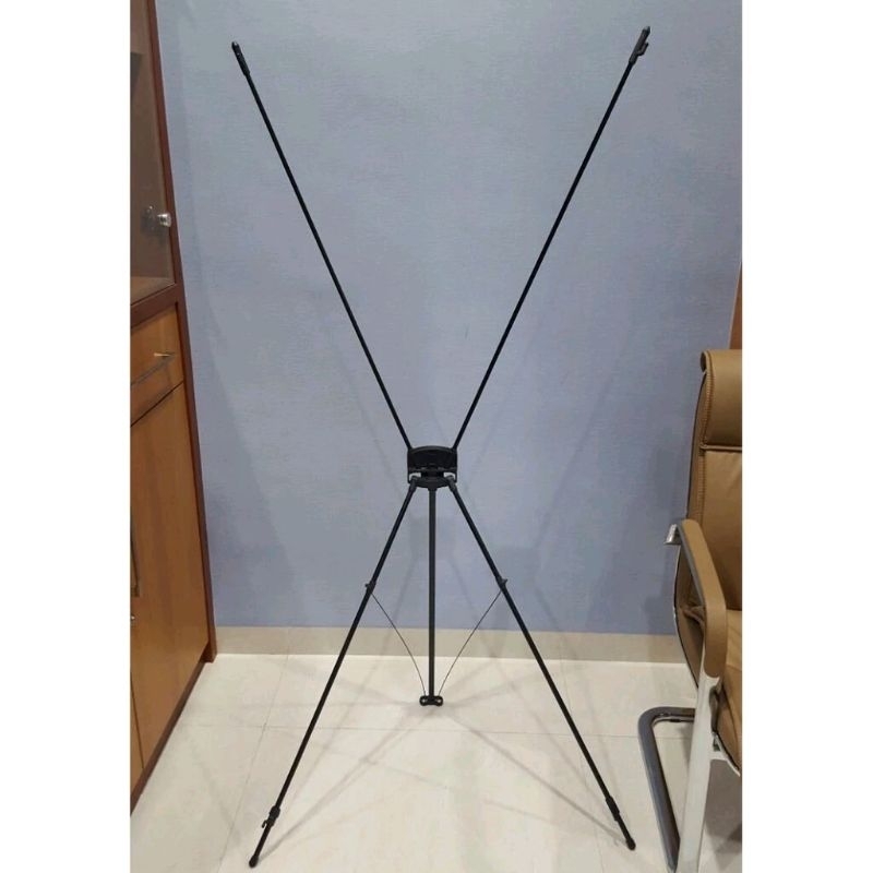 Jual Kaki Y Banner Fiber Hitam & Abu 60x160 | Shopee Indonesia