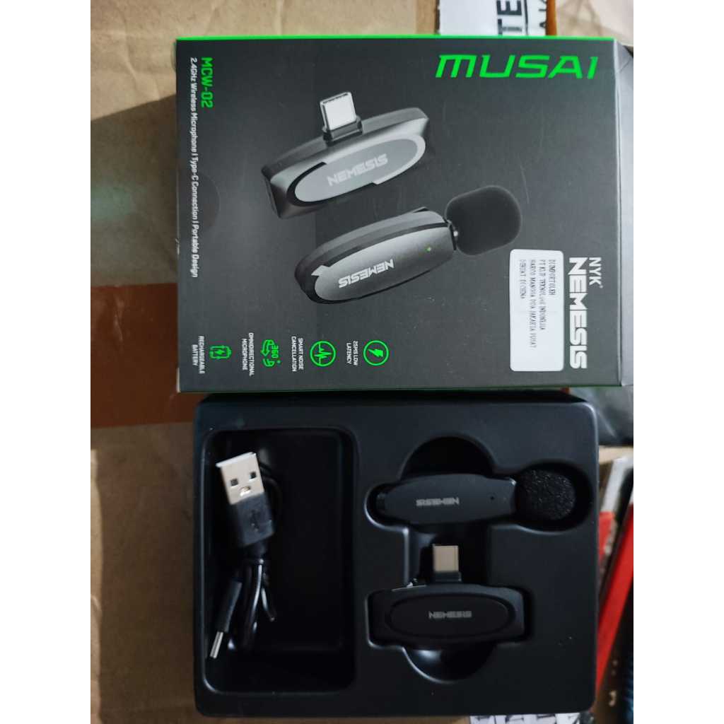 Jual MCW-02 typec tipec tipe type C 1mic Clip On Wireless NYK Nemesis ...