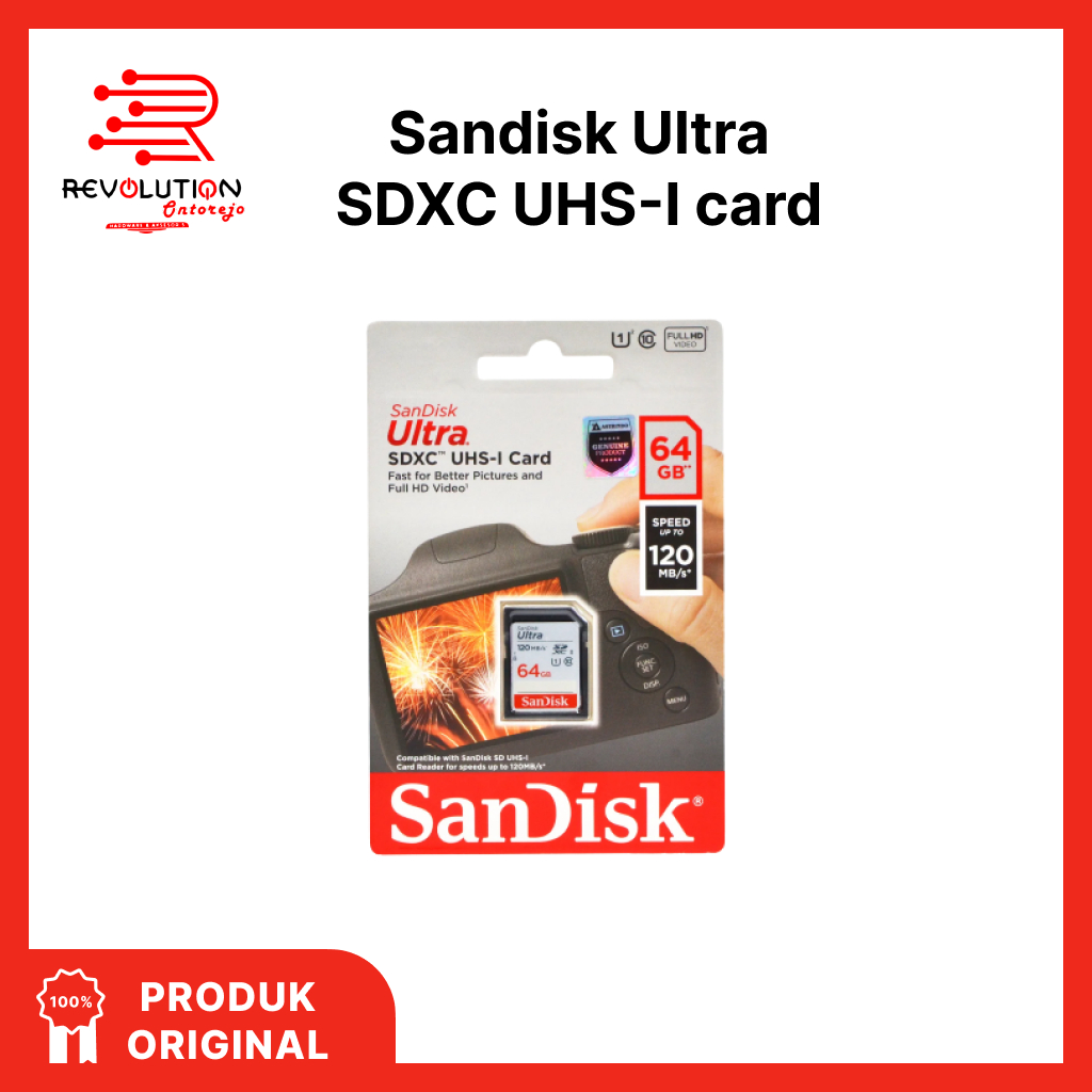 Jual Sandisk Ultra SDXC UHS-I Card/ Memory card/ Kartu memori | Shopee ...