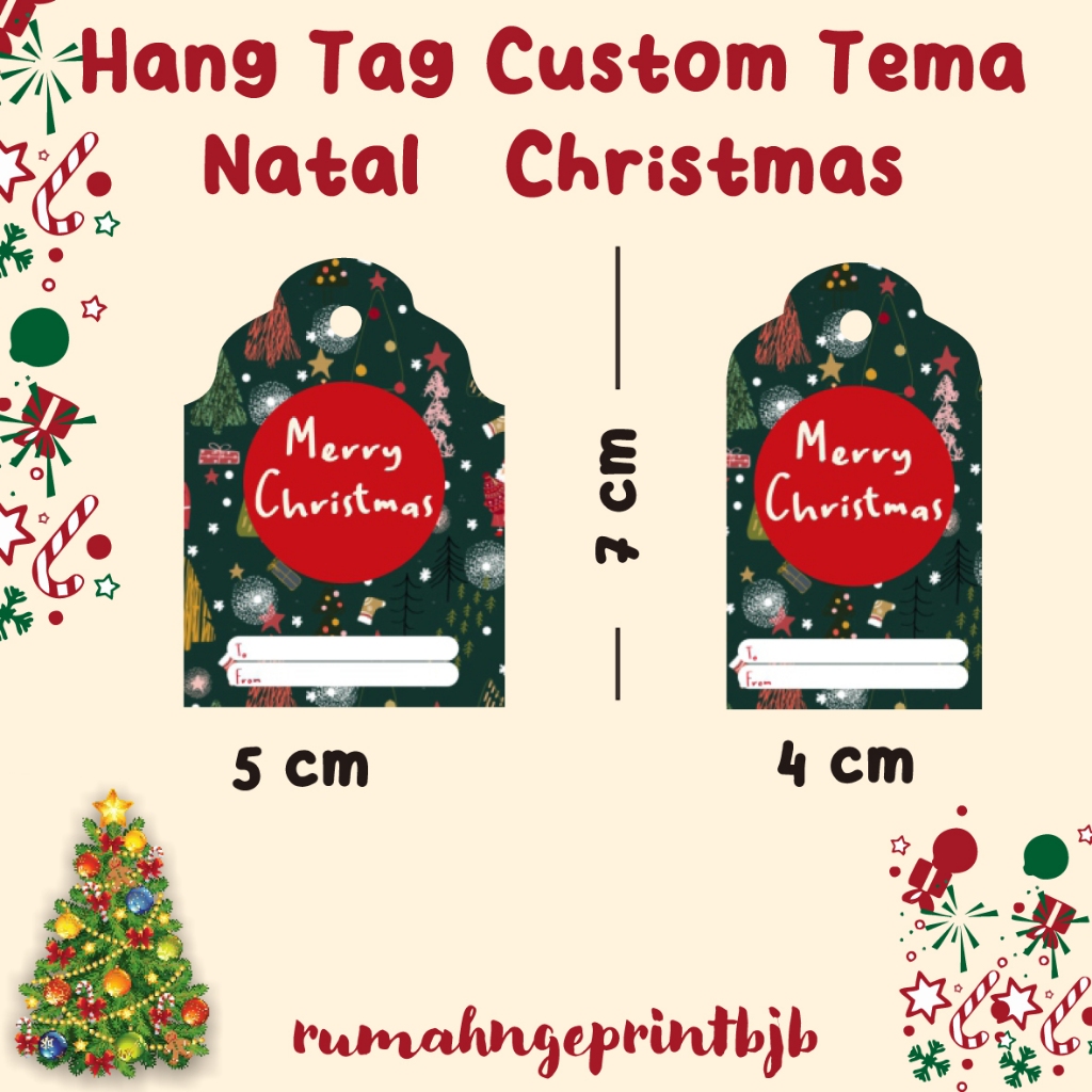 Jual Cetak Hang Tag CUSTOM Natal untuk Lengkapi Hampers saat Hari Raya ...