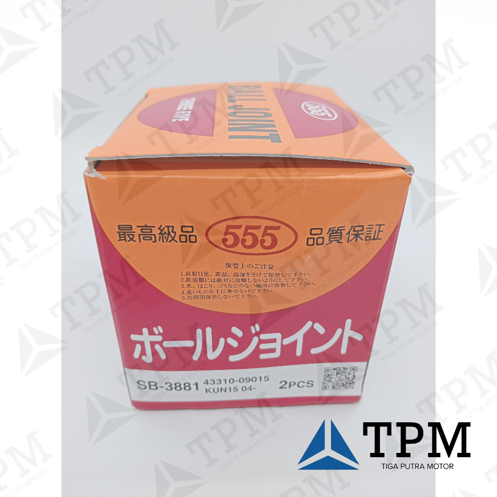 Jual Ball Joint Atas Innova Fortuner Hilux SB-3881 555 Japan | Shopee ...