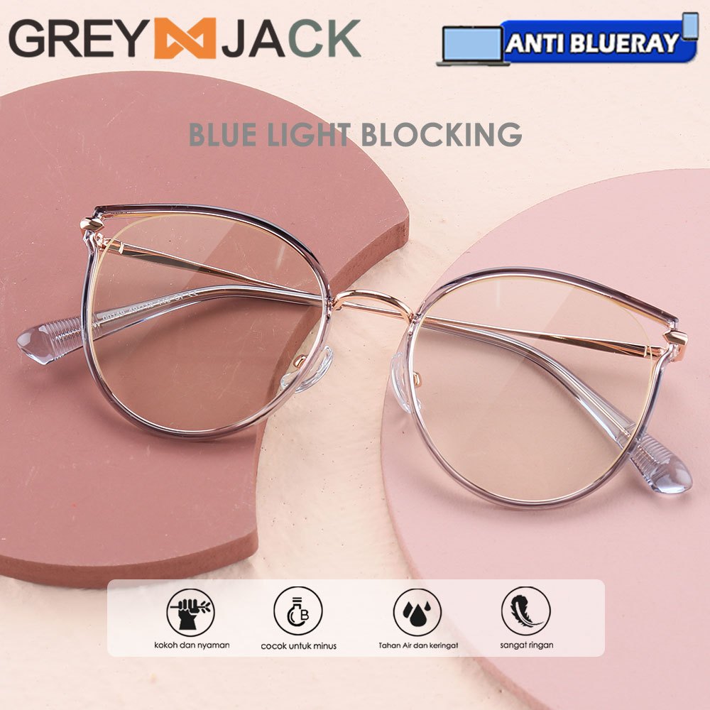 Jual Grey Jack Kacamata Antiradiasi Blueray Model Oval Semi Cat Eye ...