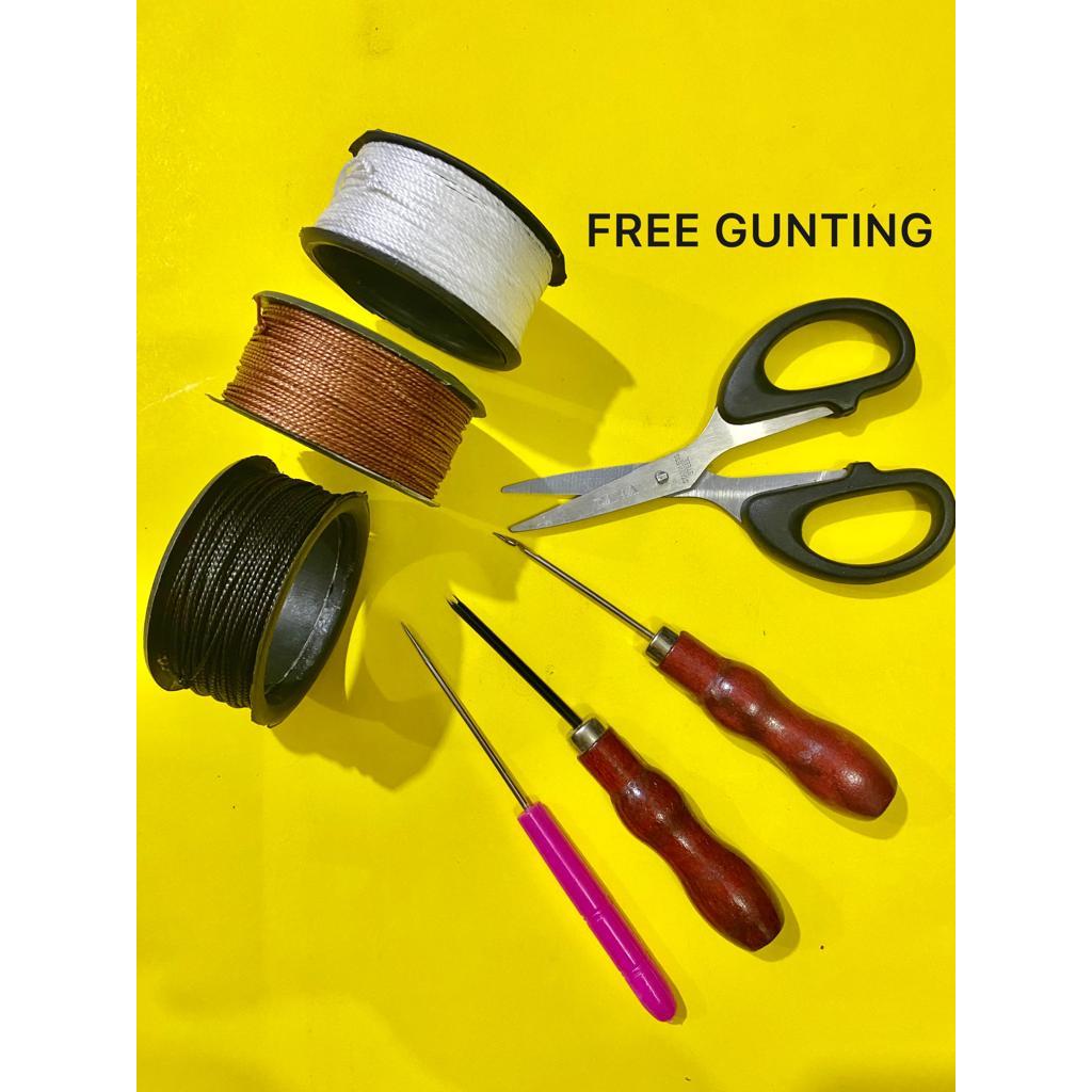 Jual (FREE GUNTING) 3 BENANG (HITAM,COKLAT,PUTIH) + JARUM SURSUK ...