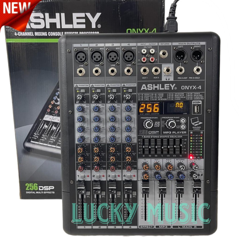 Jual Mixer Ashley ONYX 4 channel Original Bluetooth | Shopee Indonesia