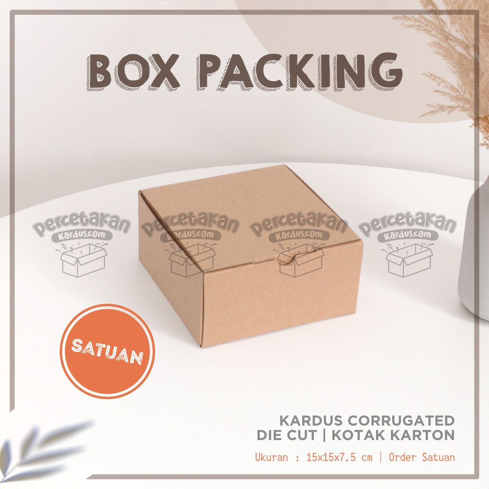Jual Kardus Corrugated 15x15x7.5 CM | Die Cut | Kotak Karton | Box ...
