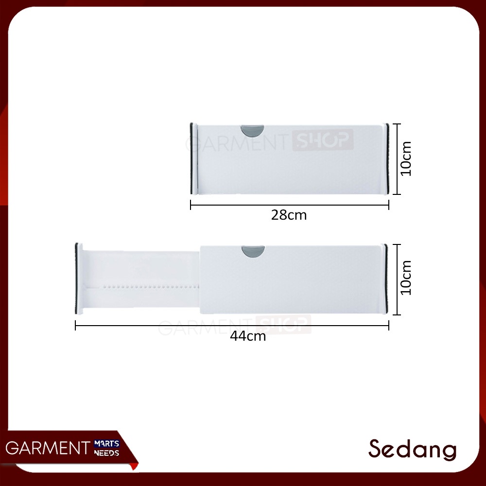 Jual Sekat Laci Pembatas Lemari Fleksibel Partisi Desktop Organizer ...