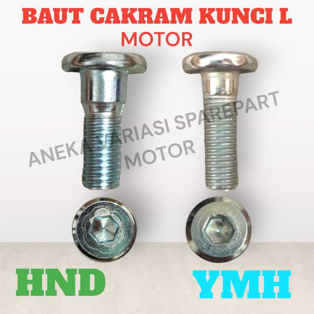 Jual Baut Piringan Disc Cakram BAUT CAKRAM MOTOR YMH/HND HIGH QUALITY | Shopee Indonesia