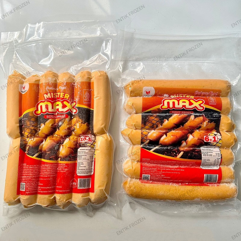 Jual Mister Max Sosis Bakar Mini ±700gr (10+2 pcs) & Jumbo ±700gr (isi ...