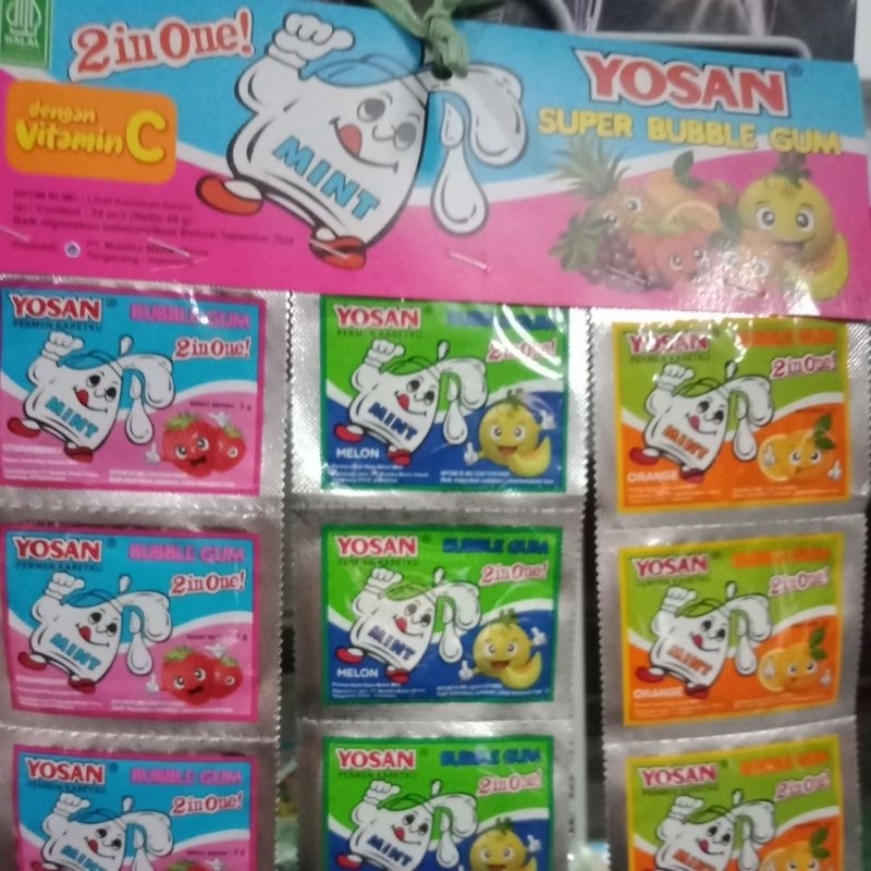 Jual permen karet yosan | Shopee Indonesia
