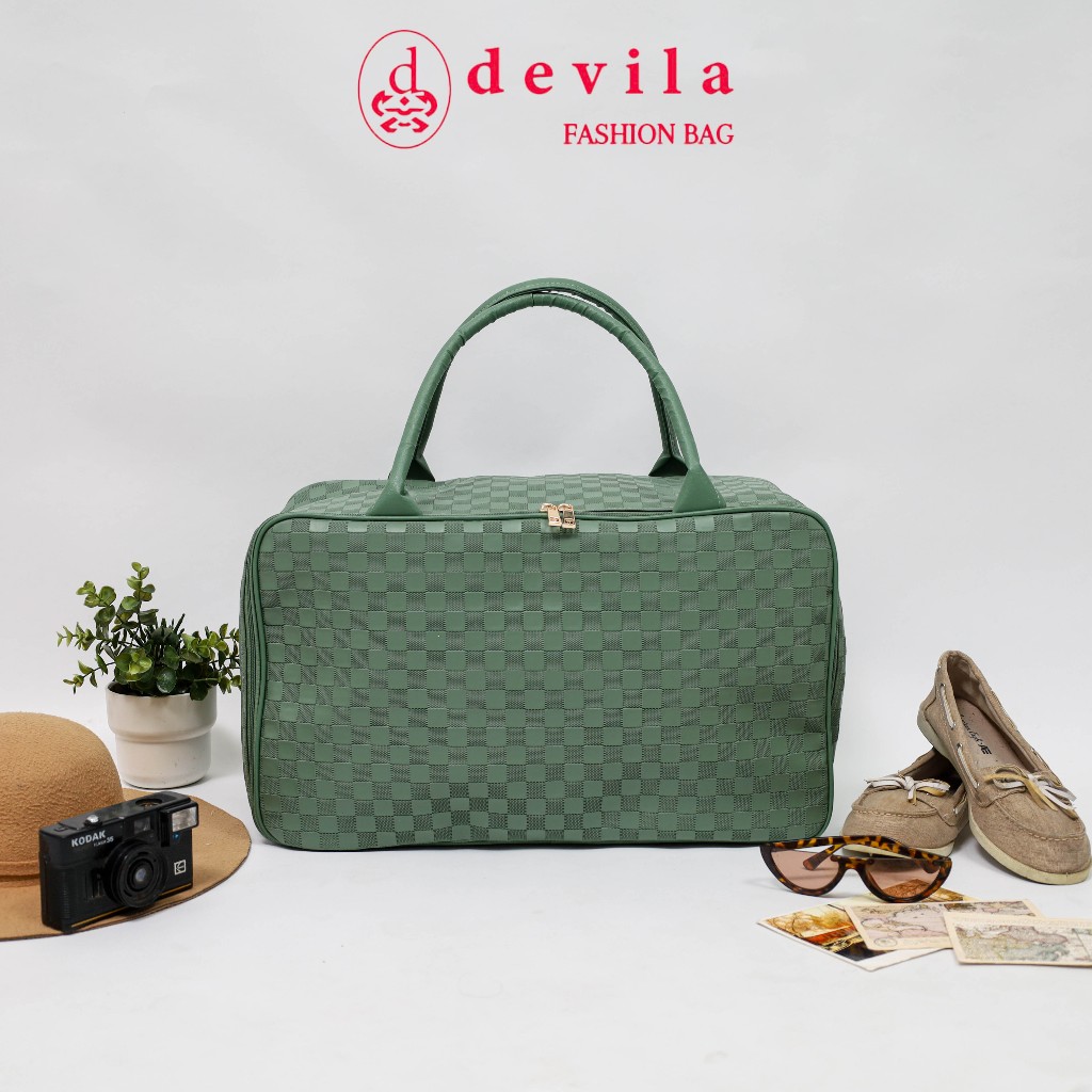 Jual DEVILA - Marvel Green Mint Boxes Tas Travel Bag Jumbo Size ...