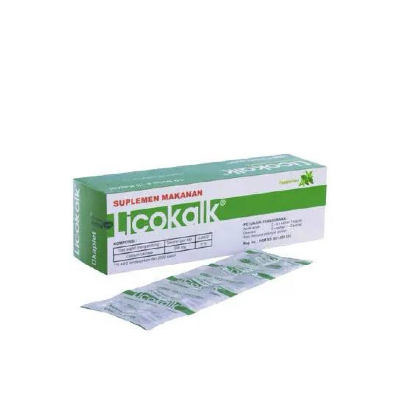 Jual Licokalk Box 100 tablet | Shopee Indonesia