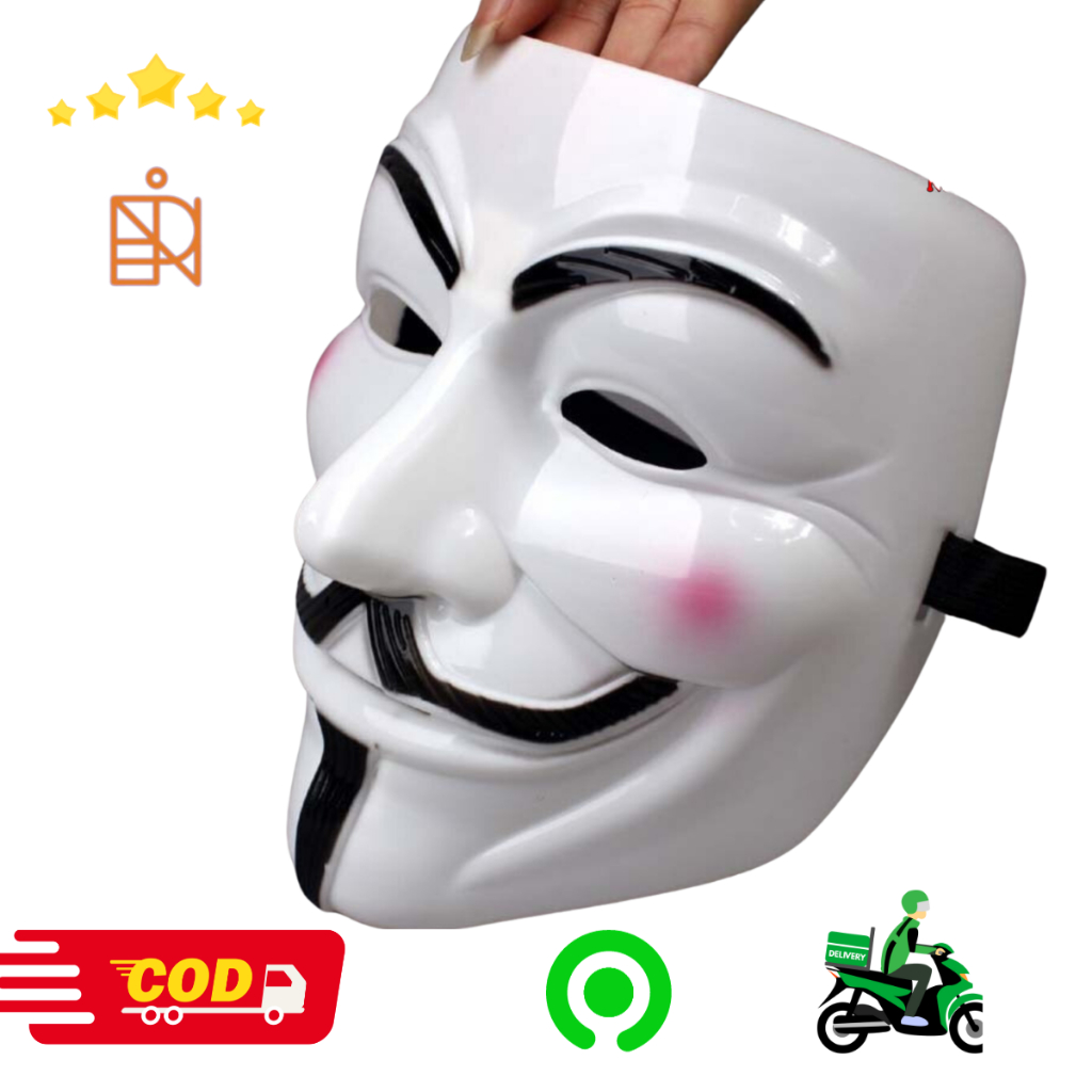 Jual Topeng Vendetta Mask - Edisi Khusus Putih untuk Pecinta Cosplay ...