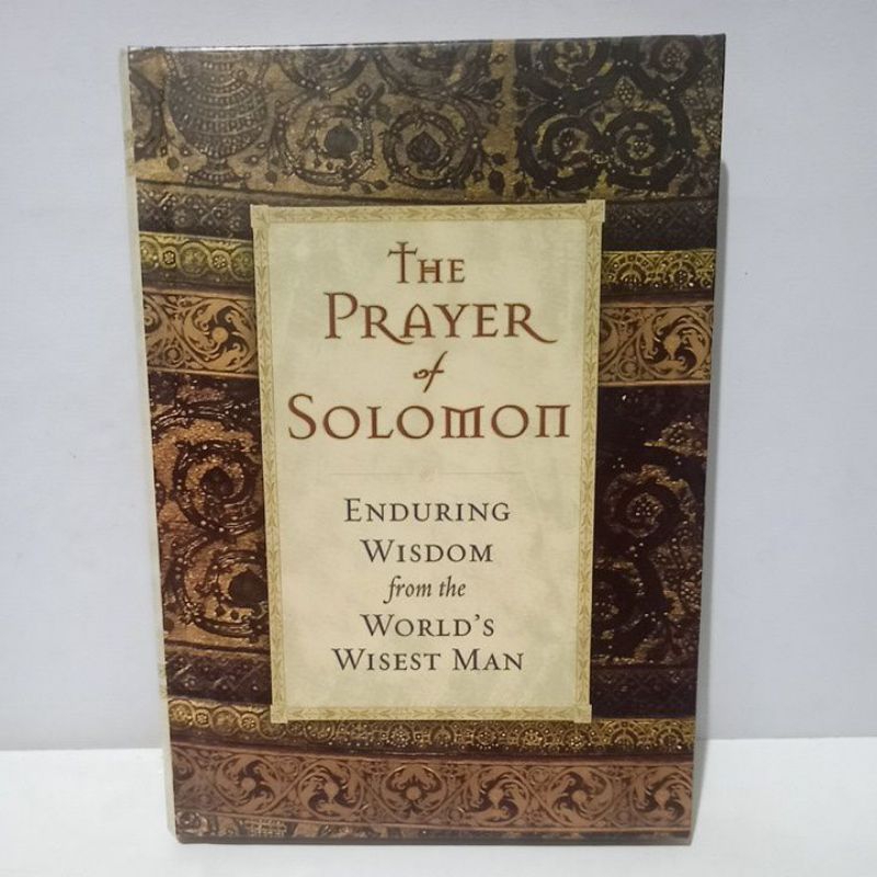 Jual Buku Original THE PRAYER OF SOLOMON - ENDURING WISDOM | Shopee ...
