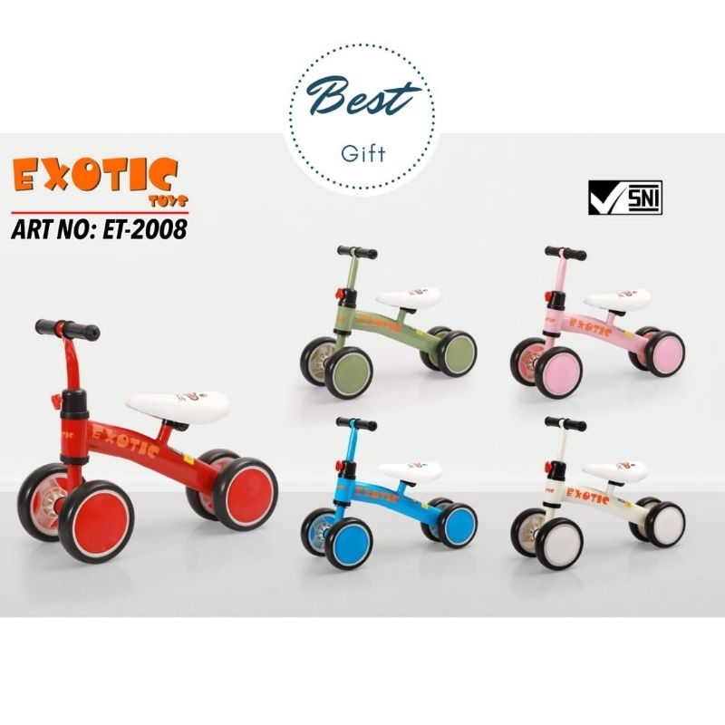 Jual Exotic ET 2008 Balance Bike sepeda keseimbangan anak | Shopee Indonesia