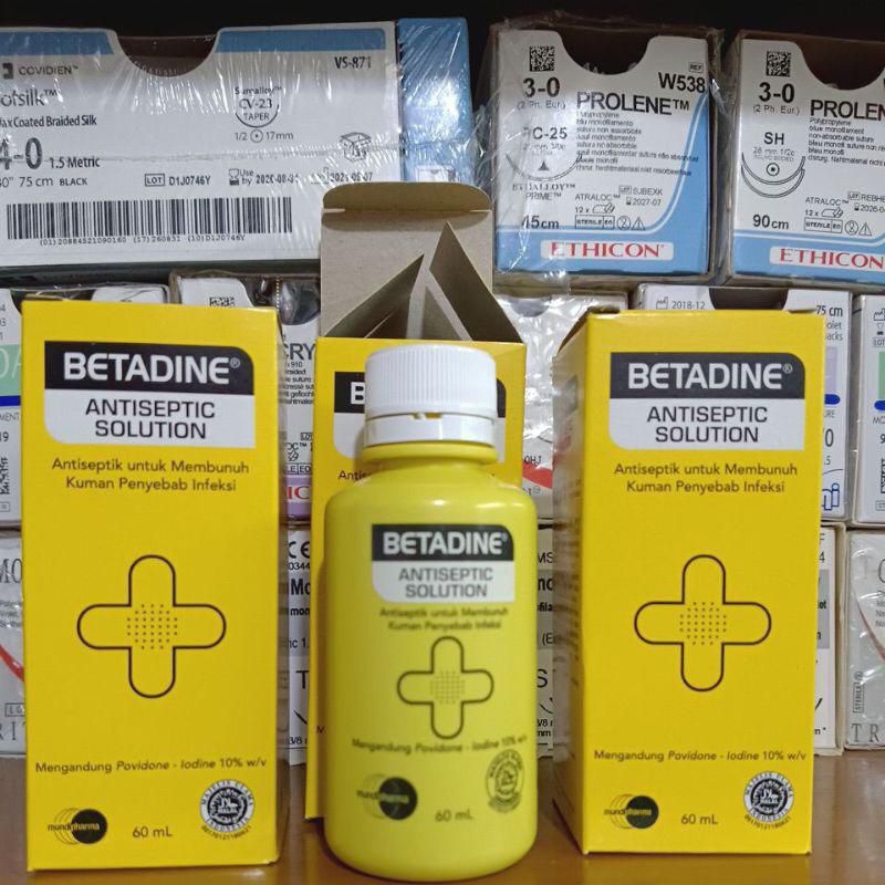 Jual BETADINE antiseptic solustion 60ml | Shopee Indonesia