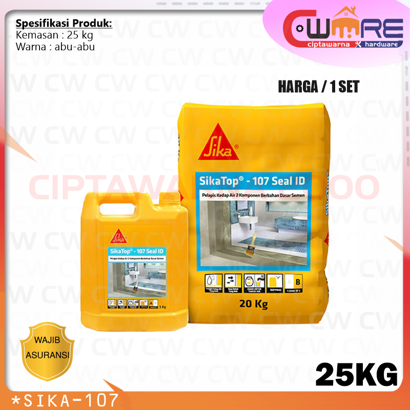Jual Sikatop 107 Semen Lapis Kedap air Waterproof Dak Wc lantai keramik ...