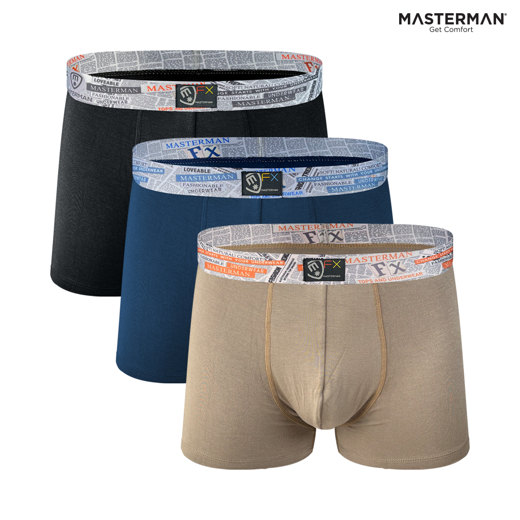 Jual Celana Dalam Pria 3 Pcs MASTERMAN Boxer Briefs CD Pria Rayon ...