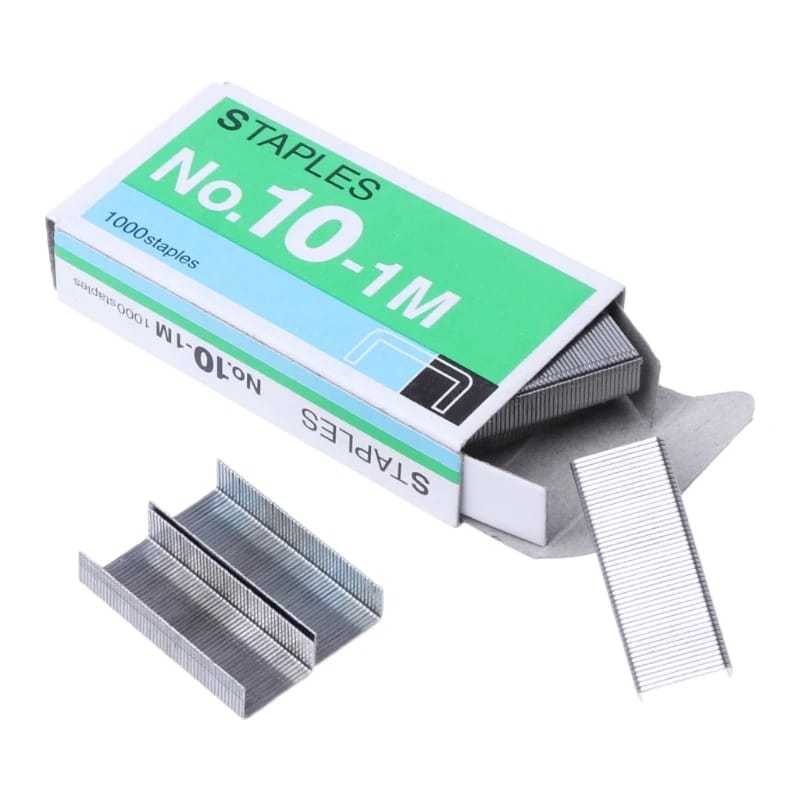 Jual Isi Refill Staples no.10 isi Staples Harga/pax isi 20 box kecil ...