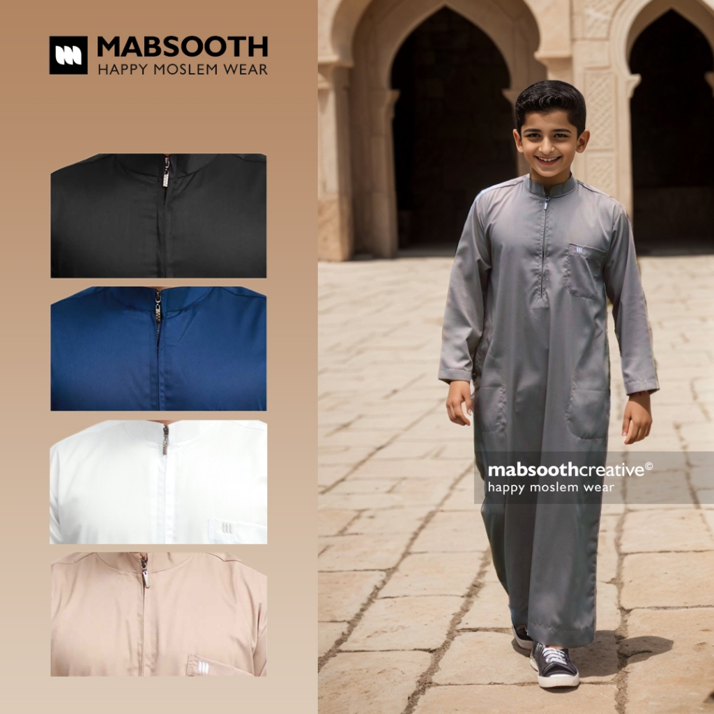 Jual Mabsooth Gamis Anak Laki-laki Usia 8-12 Tahun / Jubah Anak Cowok ...