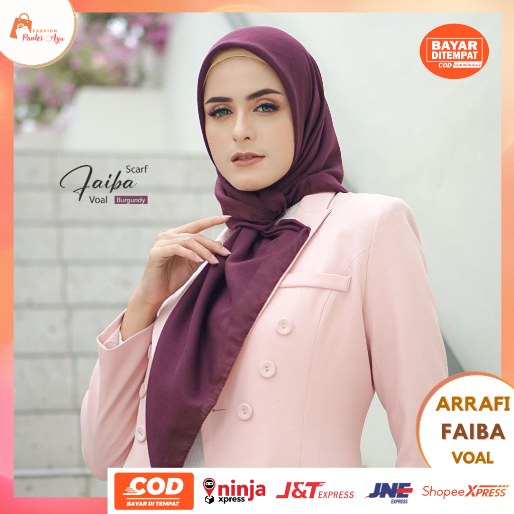 Jual Arrafi Hijab Jilbab Segi Empat Exclusive Terbaru 2023 Scarf Polos ...