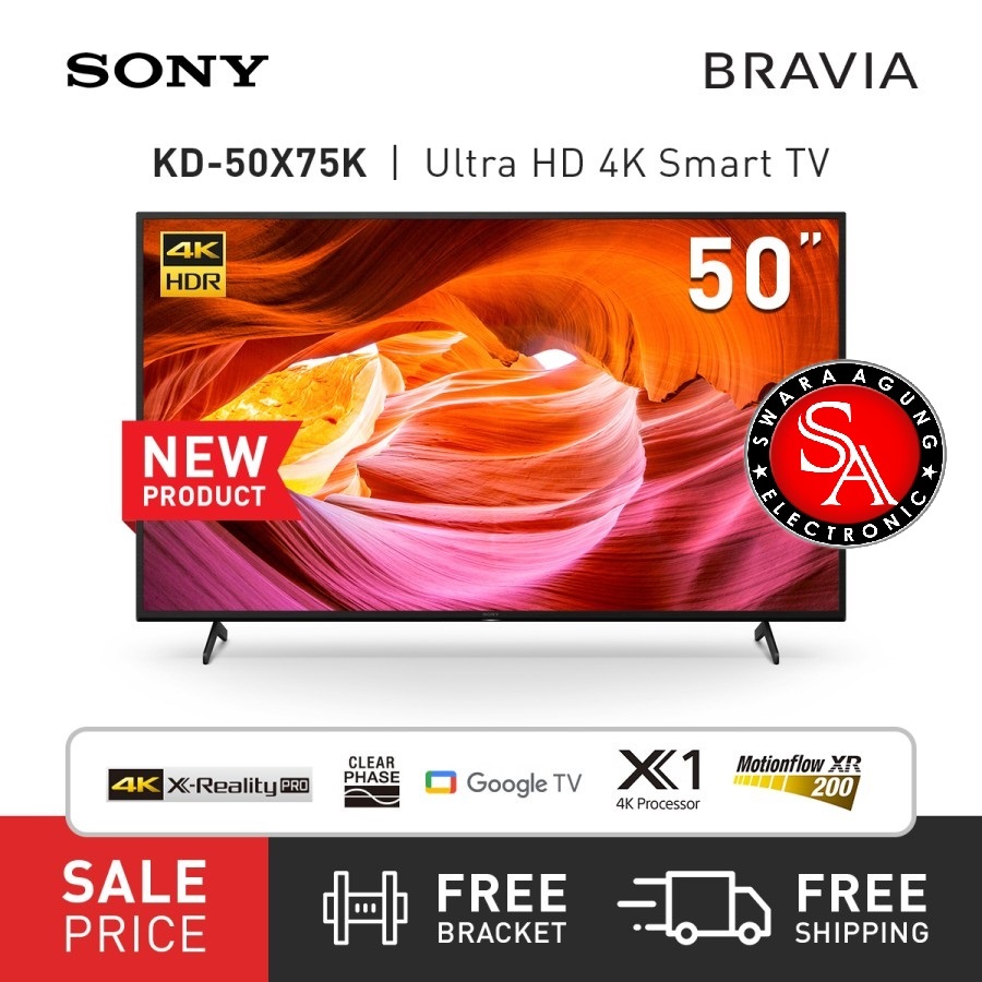 Jual Led UHD 4K Google TV 50 Inch Sony Type : 50X75K (Khusus Medan ...
