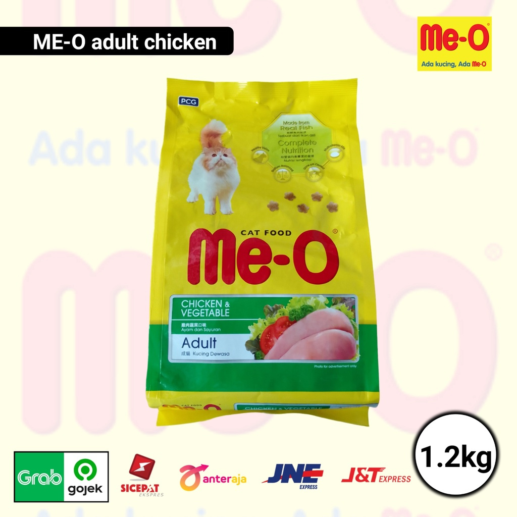 Jual Makanan Kucing Meo Chicken And Vegetable 1.2 KG Freshpack / Me-O ...