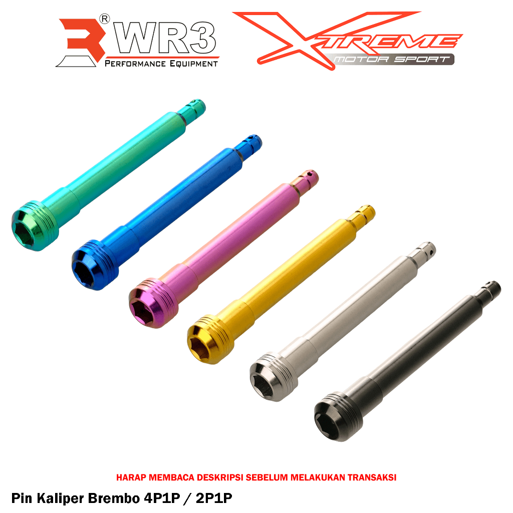 Jual Pin Tojosan Titanium WR3 For Kaliper Brembo 4P1P 2P1P 4 2 Piston 1 ...