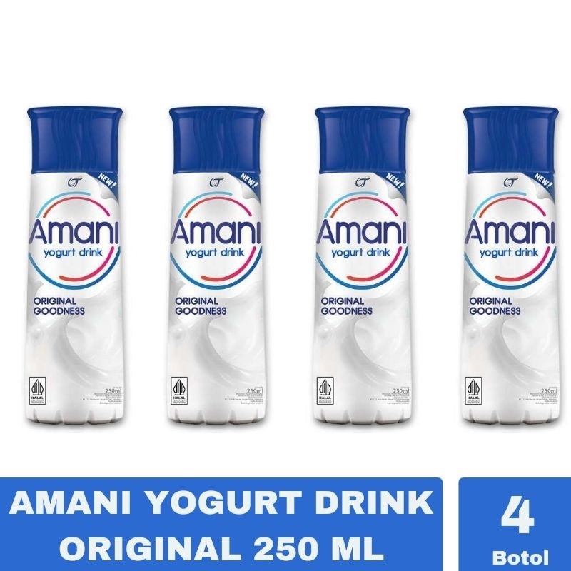 Jual Amani Yogurt 250ml isi 4 Botol | Shopee Indonesia