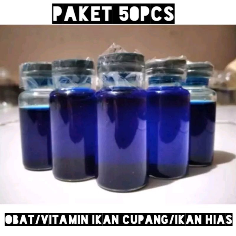 Jual obat biru / vitamin untuk ikan cupang/ikan hias | Shopee Indonesia