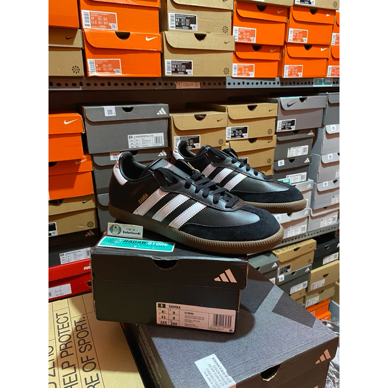 Jual Sepatu Adidas Samba Black White 019000 Original BNIB | Shopee ...