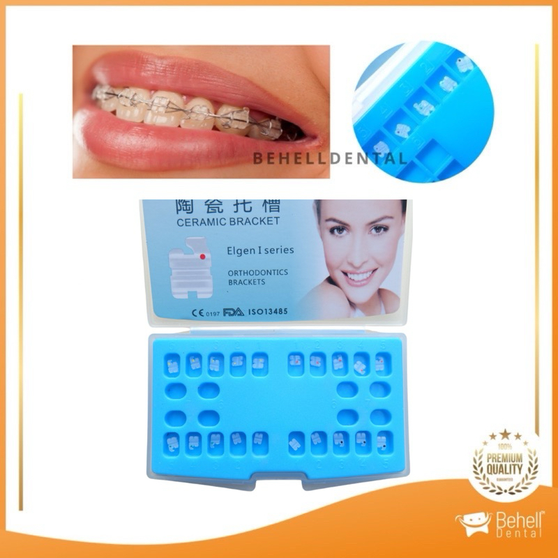 Jual BRACKET BEHEL MINI CERAMIC CUTE CLEAR - Bracket Behel Permanen ...