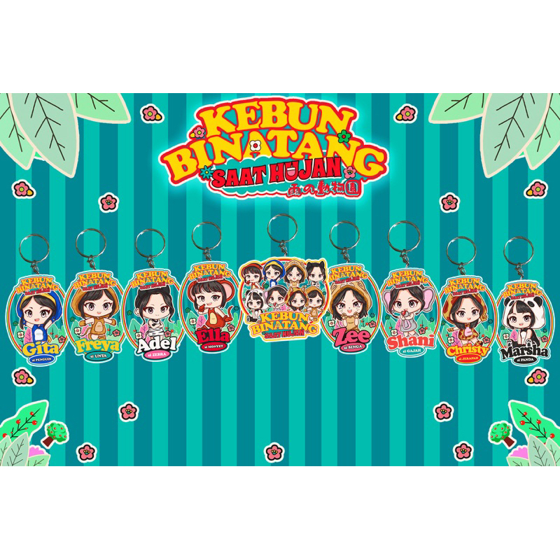 Jual Gantungan Kunci CHIBI FANART JKT48 Kebun Binatang Saat Hujan ...