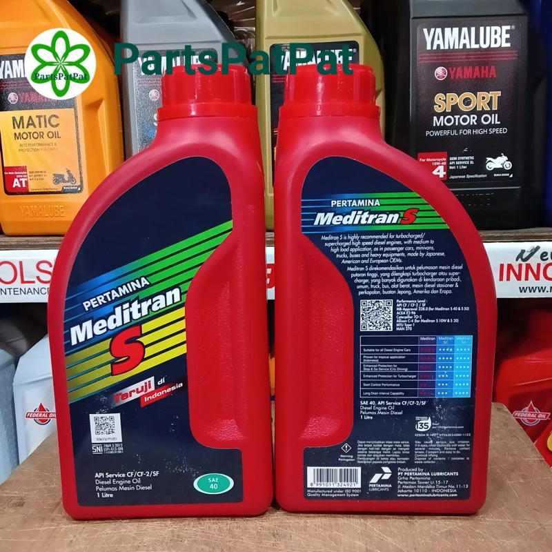 Jual OLI OIL MESIN DIESEL VARIAN MEDITRAN S SAE 40 SC SX SAE 15W40 1LT 1000ML ASLI ORIGINAL ...