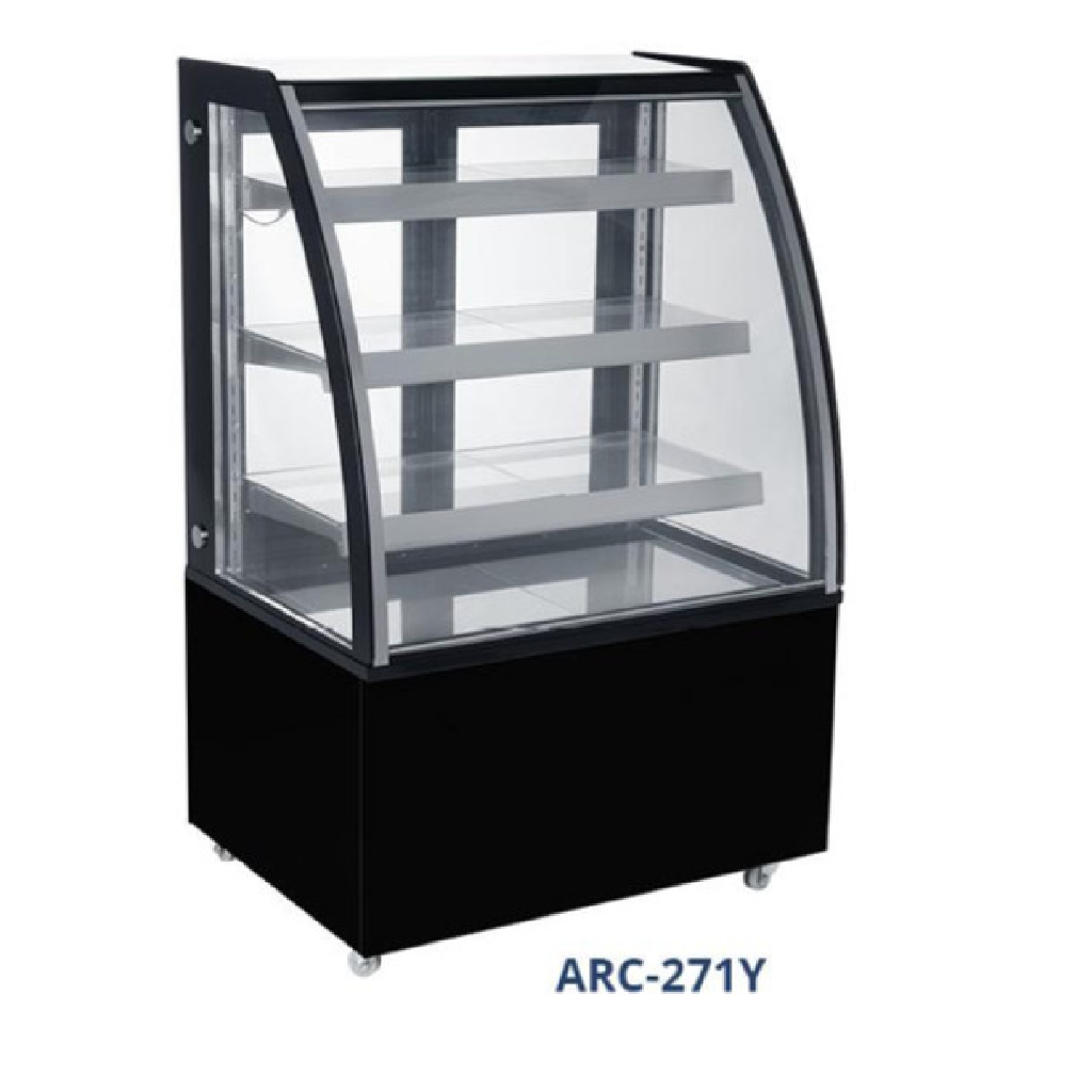 Jual GEA Curved Glass Cake Showcase ARC-271Y / Showcase Pendingin Kue ...