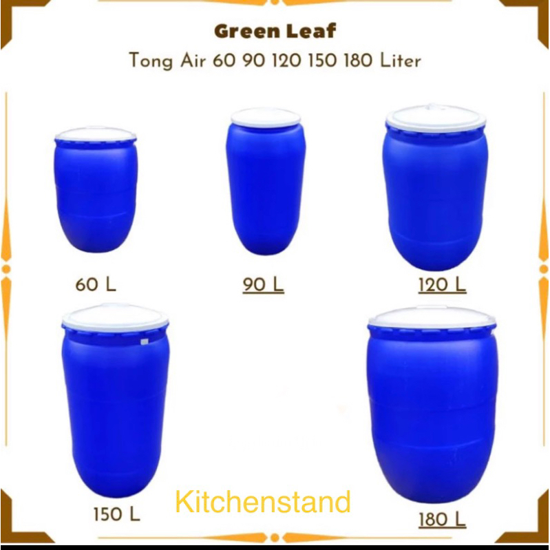 Jual Tong baru merk GREENLEAF / Tong biru / Tong air / Drum air / Tong ...